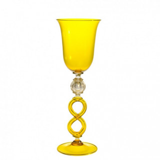 Decorative Blown Glass Goblets handmade in Murano by the glassmakers