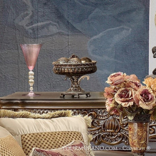 Decorative Blown Glass Goblets handmade in Murano by the glassmakers