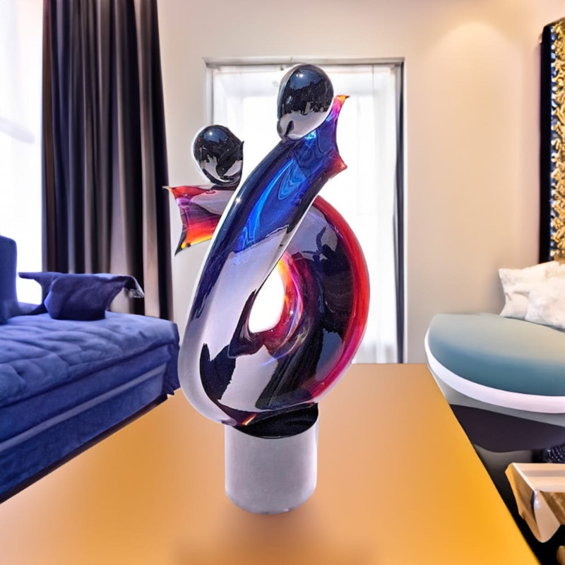 Stylish Modern design abstract Murano sculpture | Free shipping