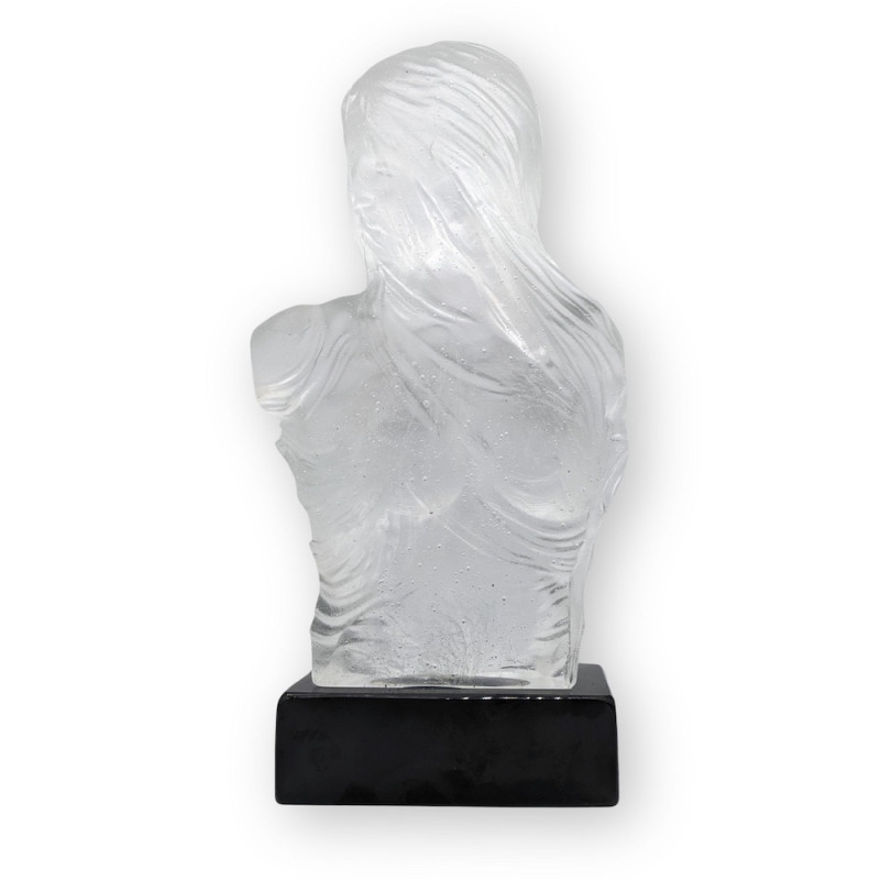 Murano Glass Woman Bust: Abstract Elegance in Crystal