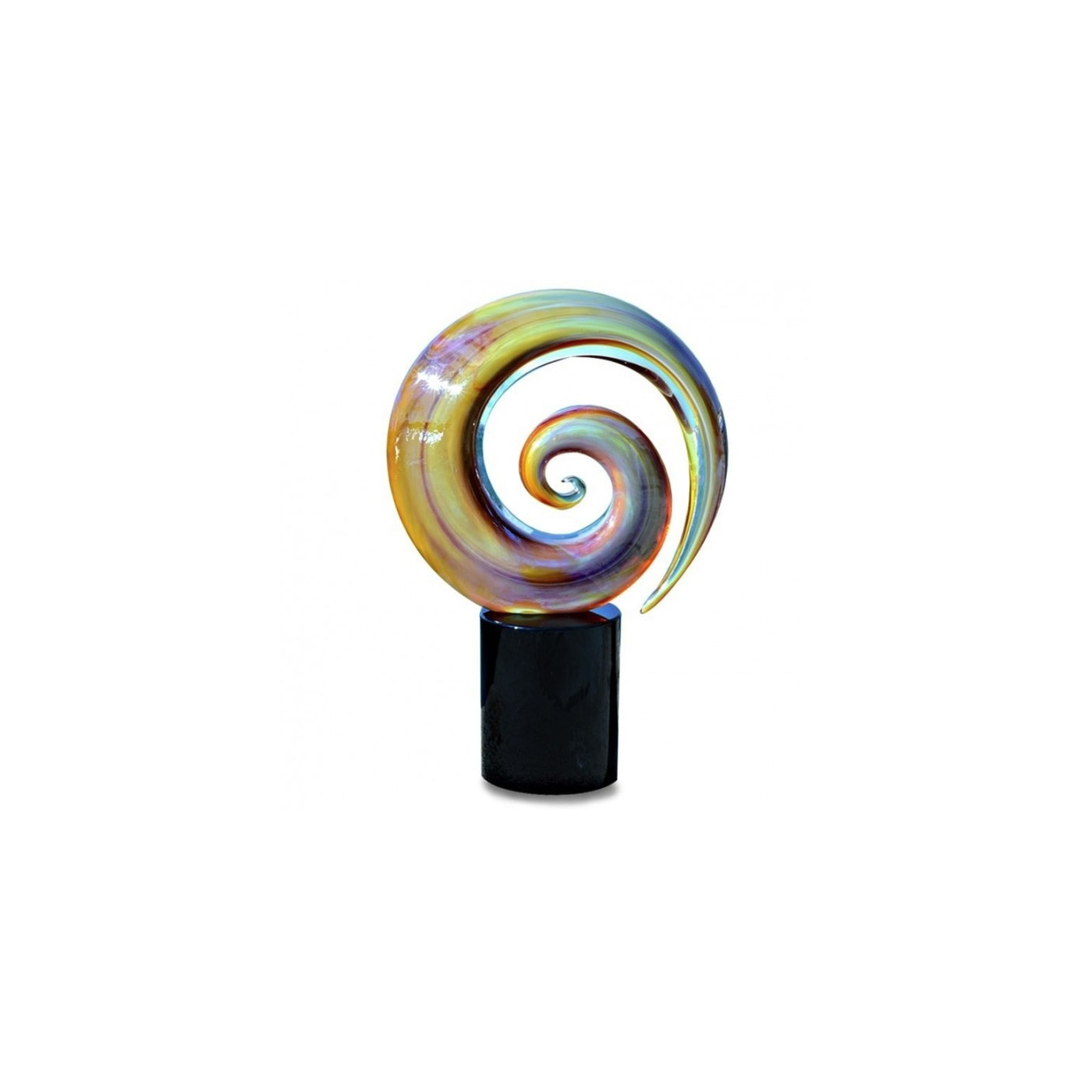 Murano Glass Spiral Glass Sculpture