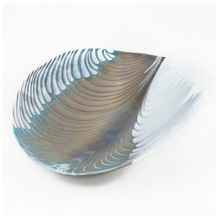 Murano Handmade Artistic Folded Plate | Free Shipping Worldwide