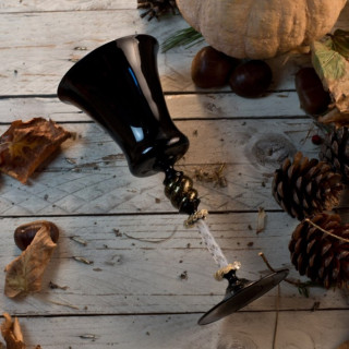 Decorative Blown Glass Goblets handmade in Murano by the glassmakers