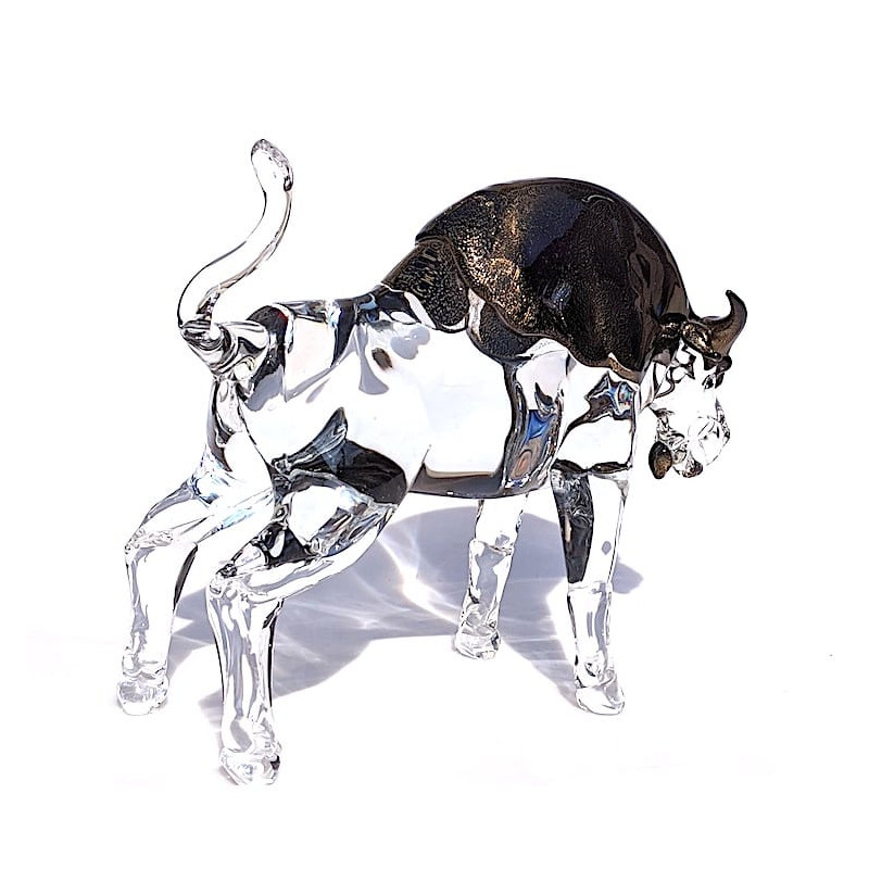 Murano Glass Buffalo Sculpture | Free Shipping Worldwide