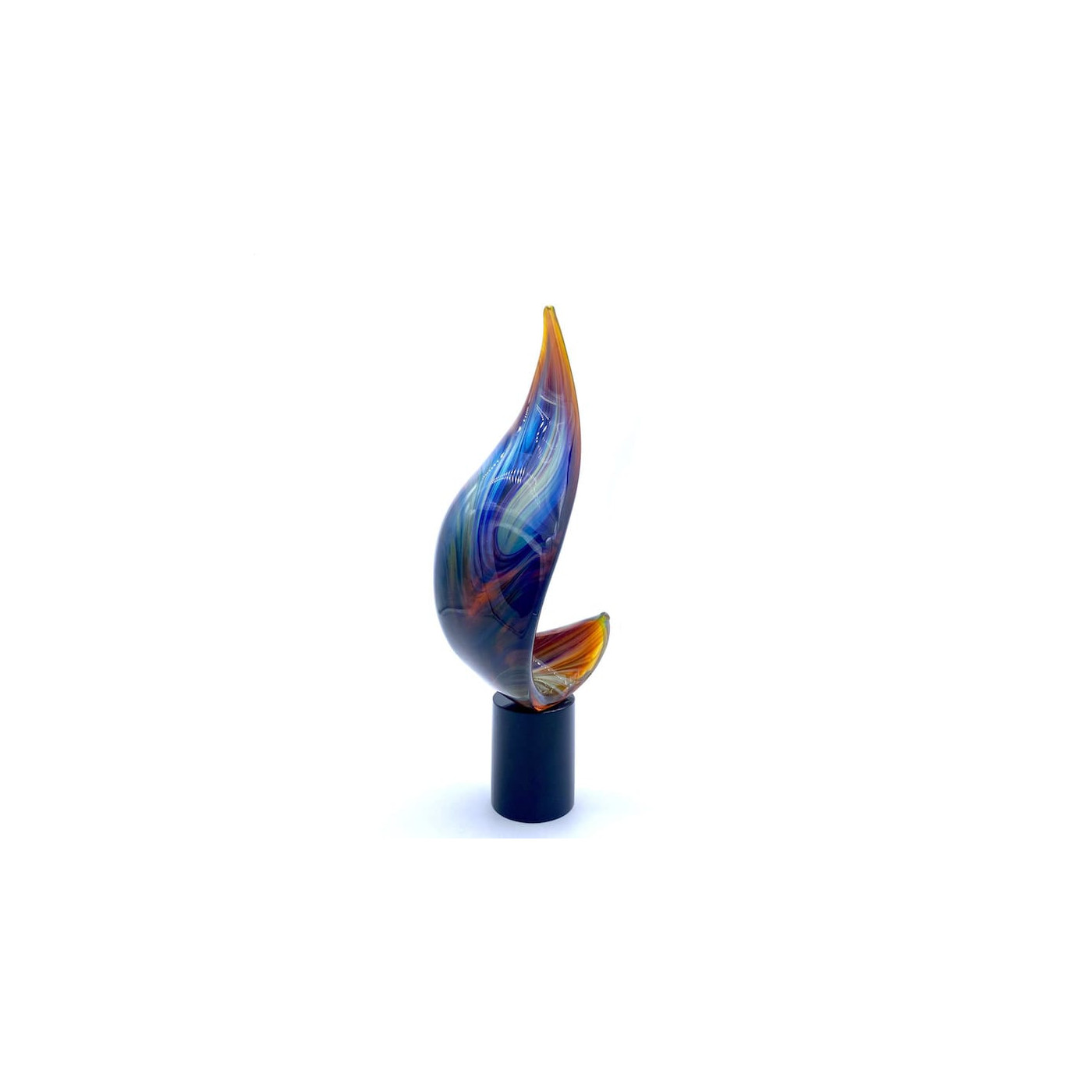 Murano Glass Modern Ribbon Sculpture