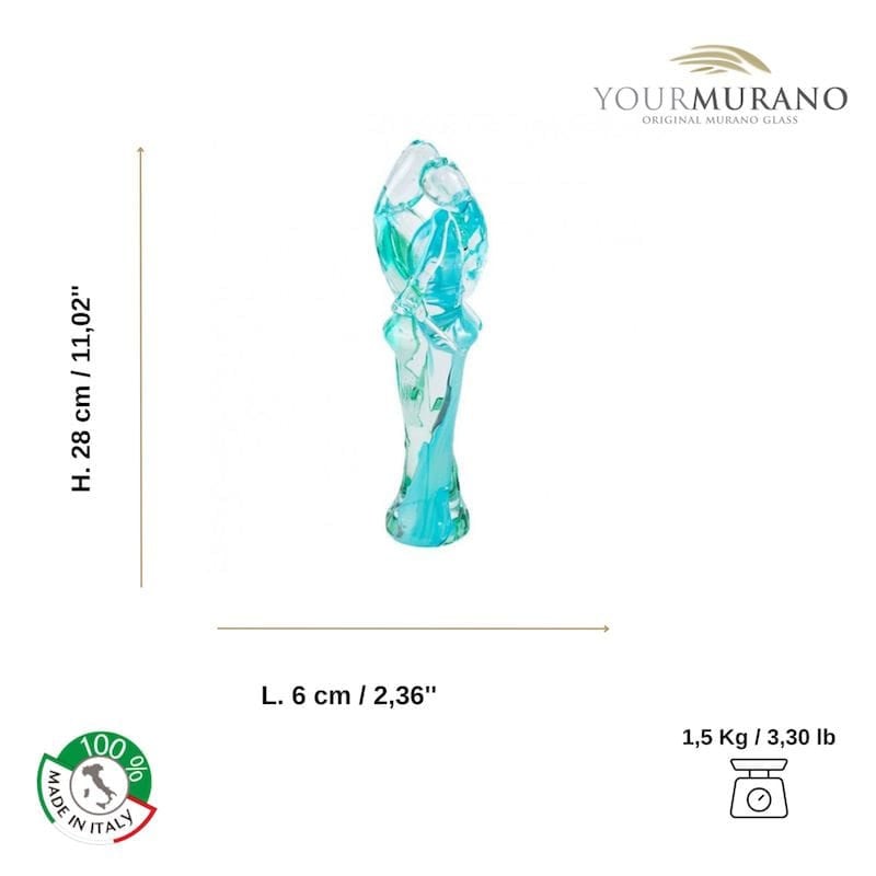 Murano Glass colorful blue shades lovers